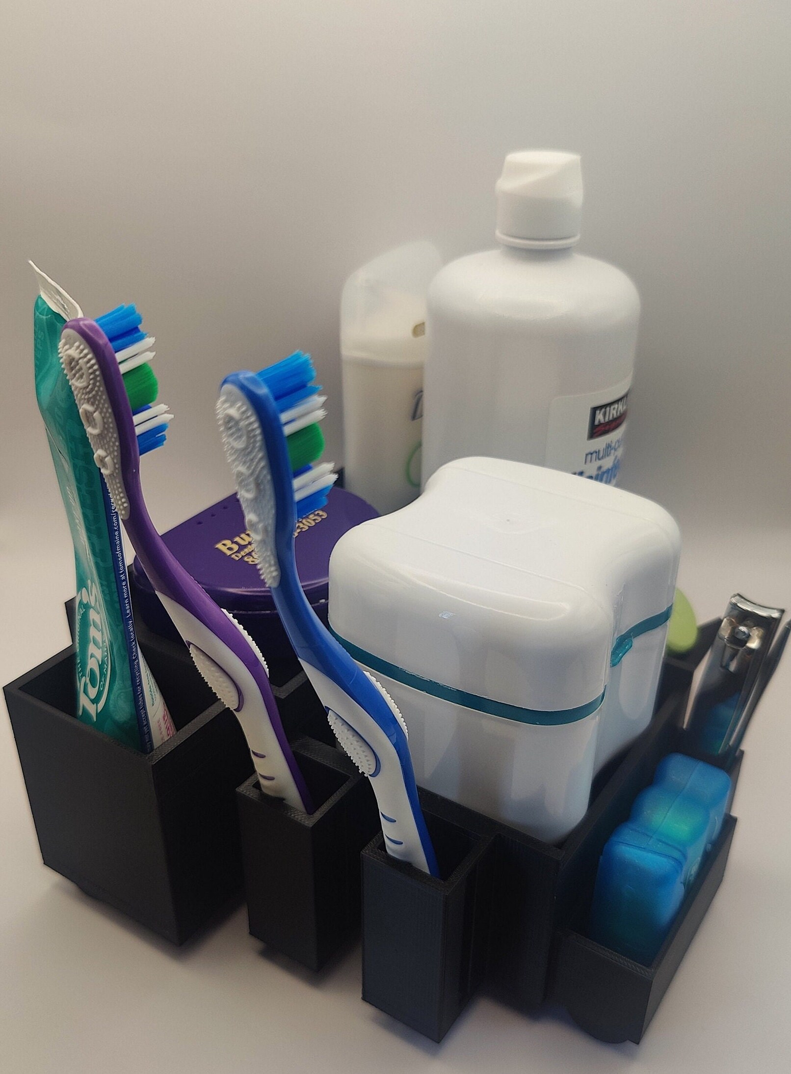 Self Care Organization Compartment retainers Dentures Denture Bath ...