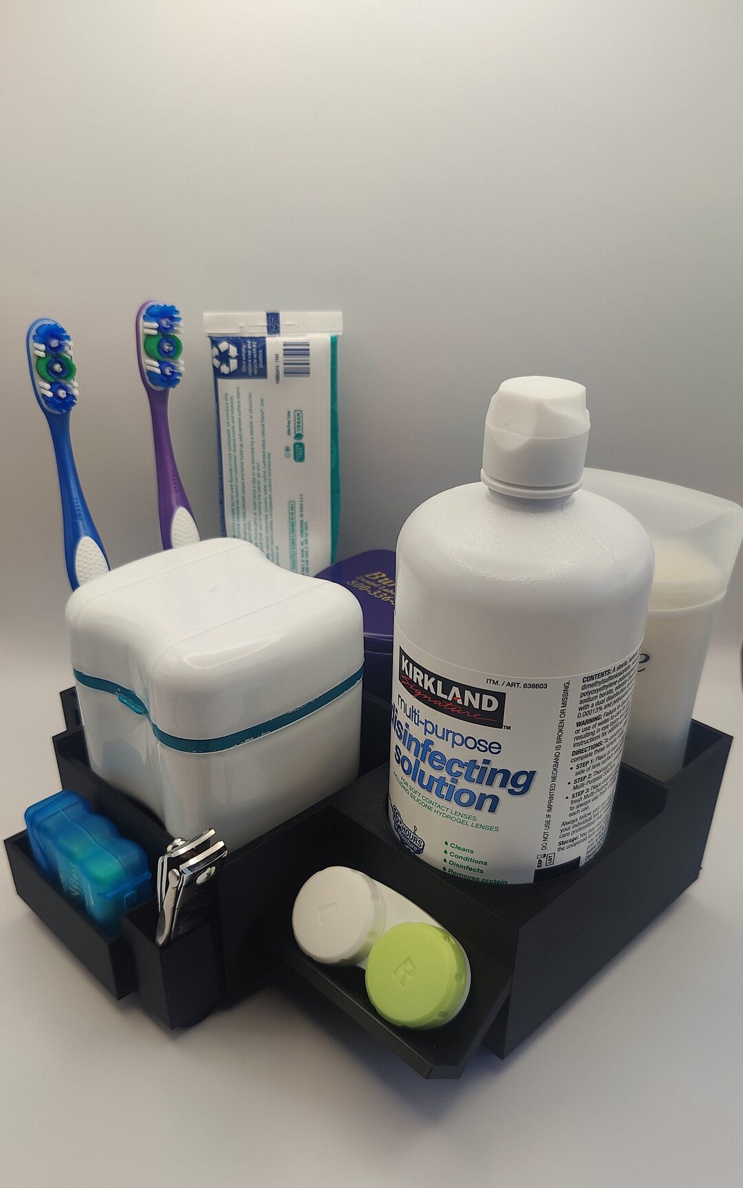 Self Care Organization Compartment retainers Dentures Denture Bath ...