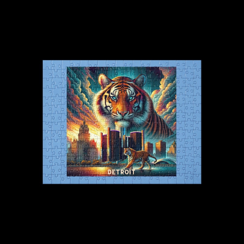 Detroit Tiger - Jigsaw Puzzle - Etsy