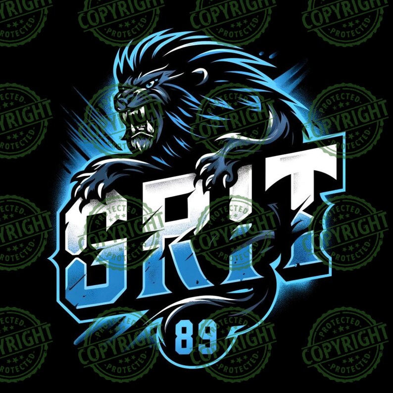 Campbell-inspired "grit" Lion Graphic Design - Digital Download - Etsy