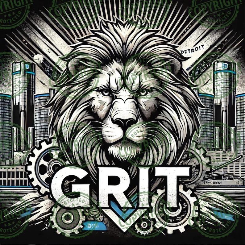 Detroit Lions Inspired Grit Download - Etsy