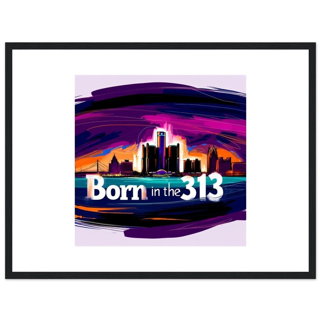 Born in the 313 - Detroit Inspired Artwork - Etsy
