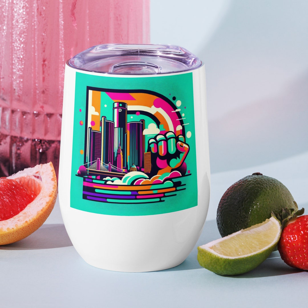 Detroit-themed Tumbler - Sip With City Pride - Etsy