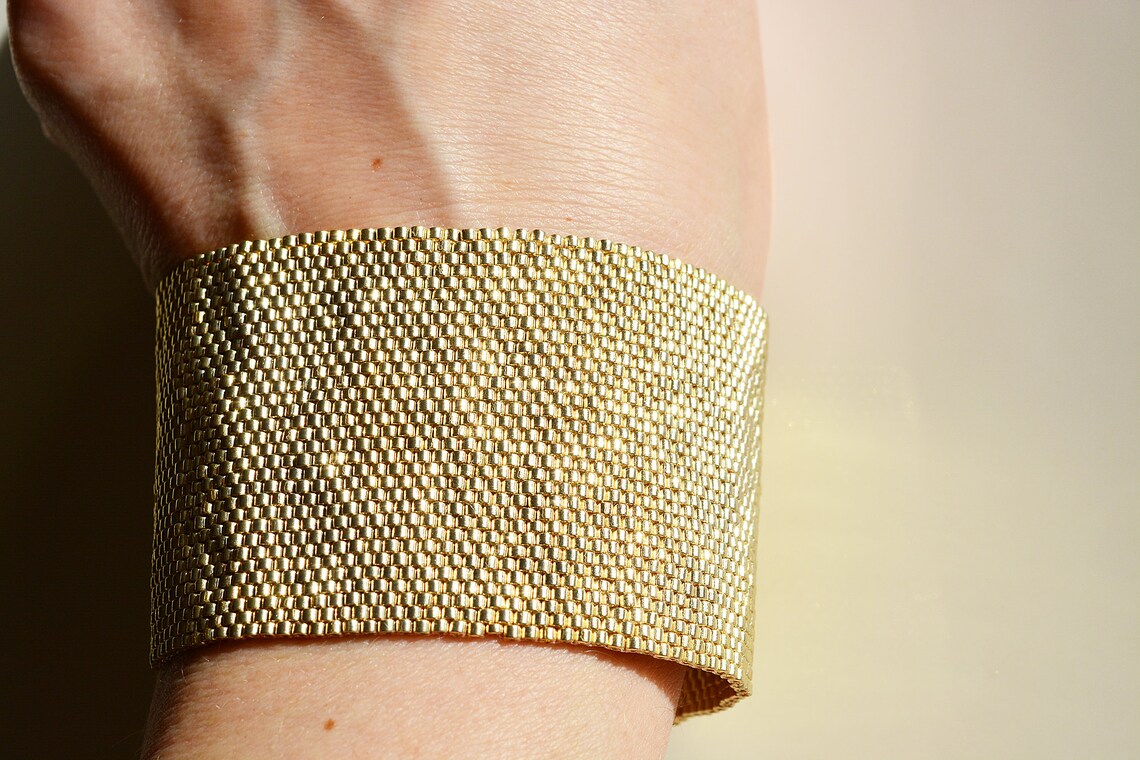 White Gold Bracelet, Sparkling Bracelet, Miyuki Japanese Beads ...