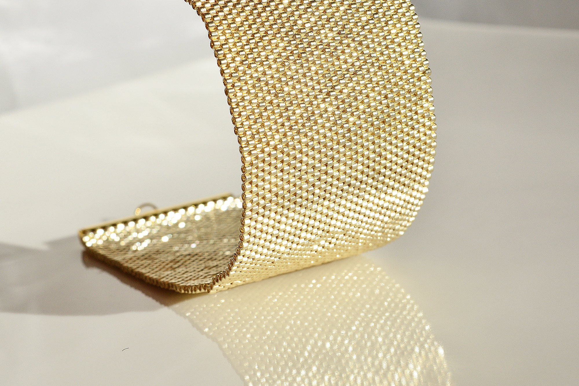 White Gold Bracelet, Sparkling Bracelet, Miyuki Japanese Beads ...