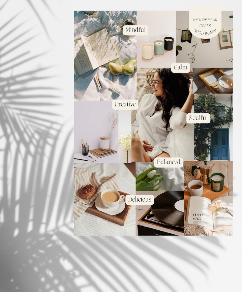 Dreamy Mood Board Aesthetic Mood Board Digital Download Printable Art ...