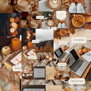 Fall Dreamy Mood Board | Aesthetic Autumn Images | Digital Download ...