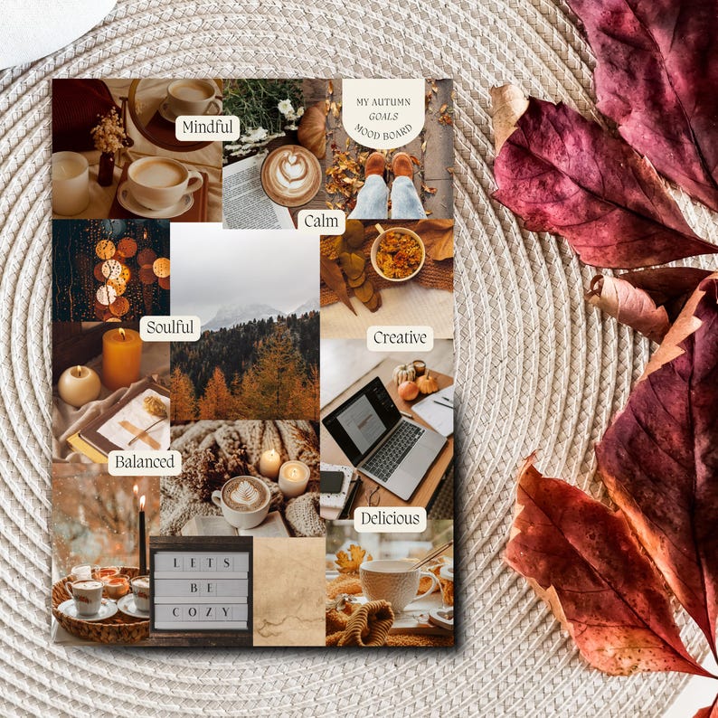 Fall Dreamy Mood Board | Aesthetic Autumn Images | Digital Download ...