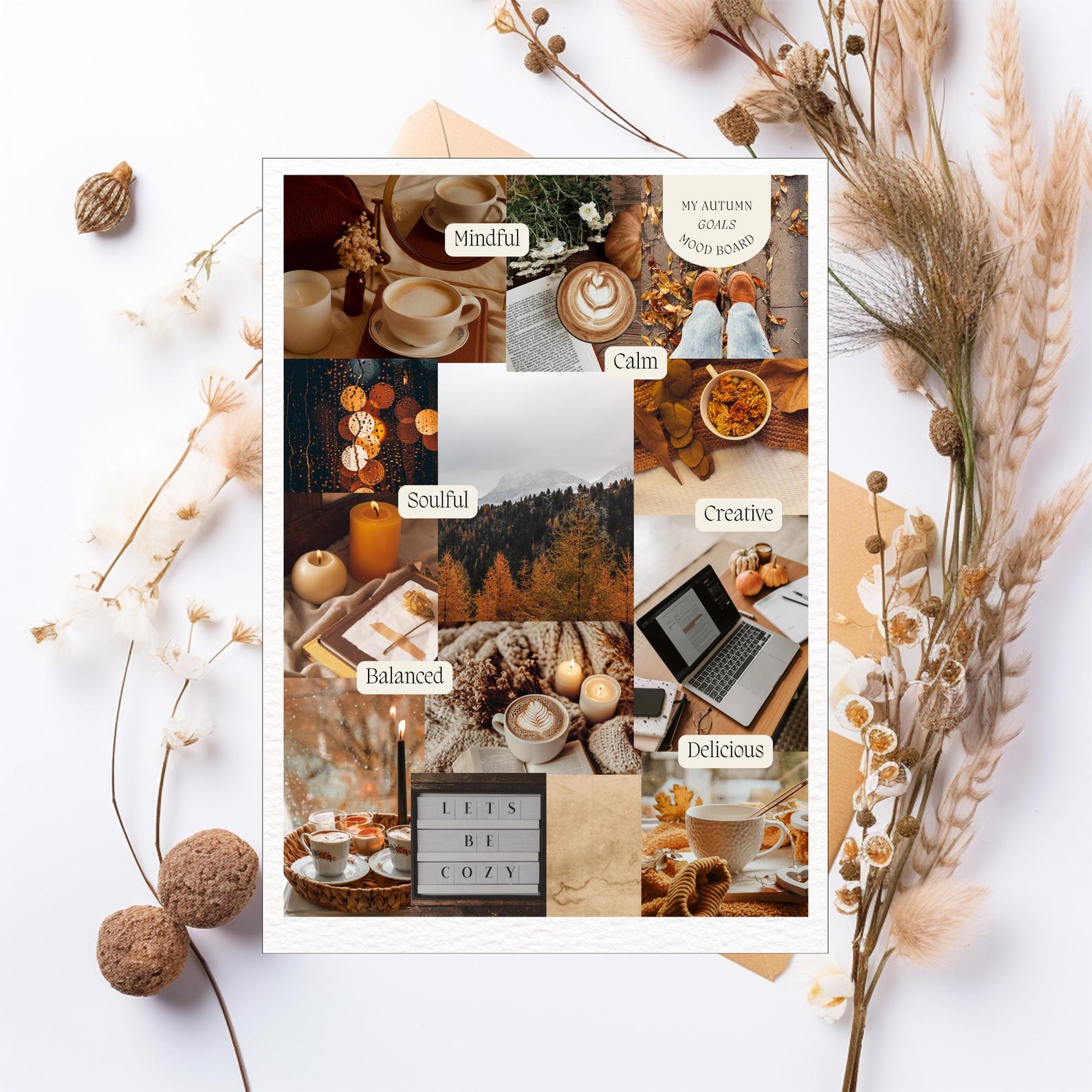 Fall Dreamy Mood Board | Aesthetic Autumn Images | Digital Download ...