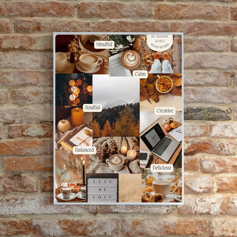 Fall Dreamy Mood Board | Aesthetic Autumn Images | Digital Download ...