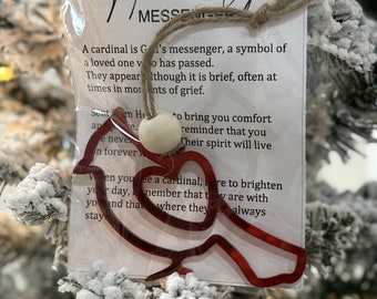 In Loving Memory Memorial Ornament, Cardinal Memorial Christmas ...