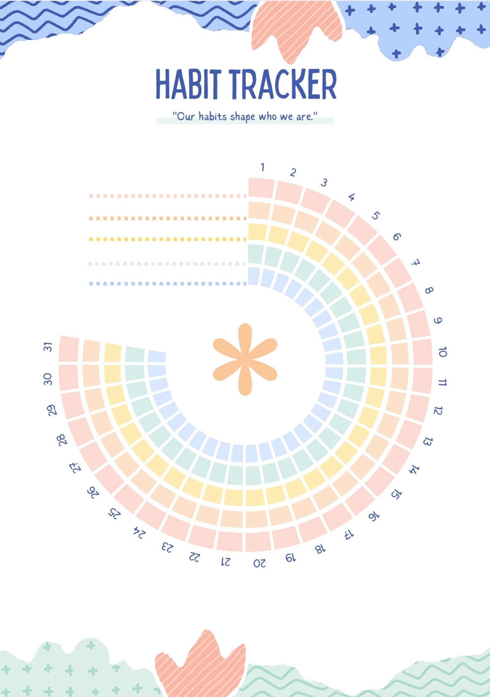 Monthly Habit Tracker - Etsy