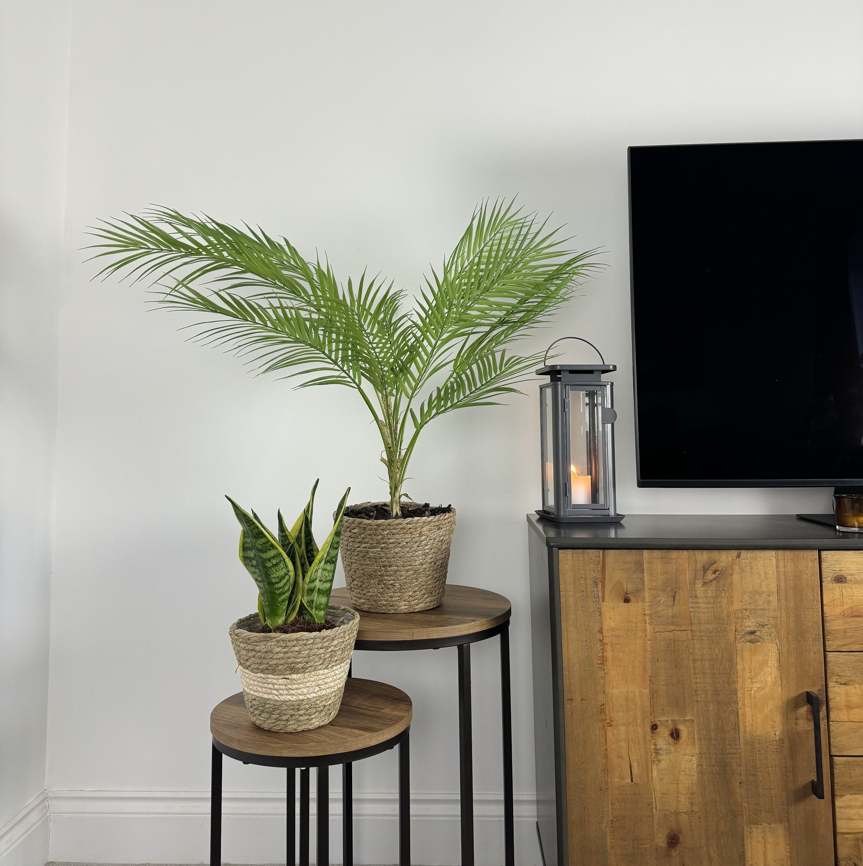 Woven Straw Basket Plant Pot Rattan Pot Boho Plant Pot Seagrass Basket ...