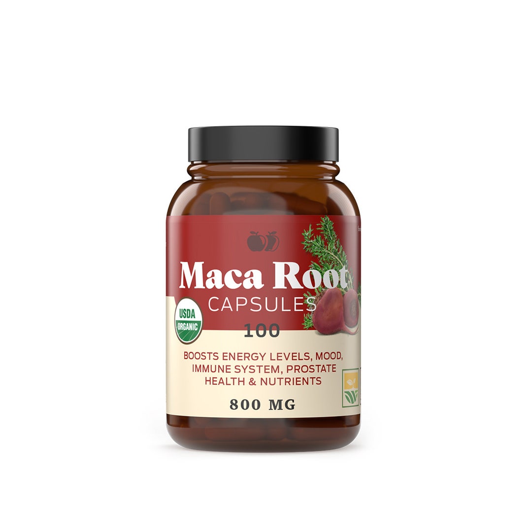 Organic Red Maca Root Capsules - Etsy