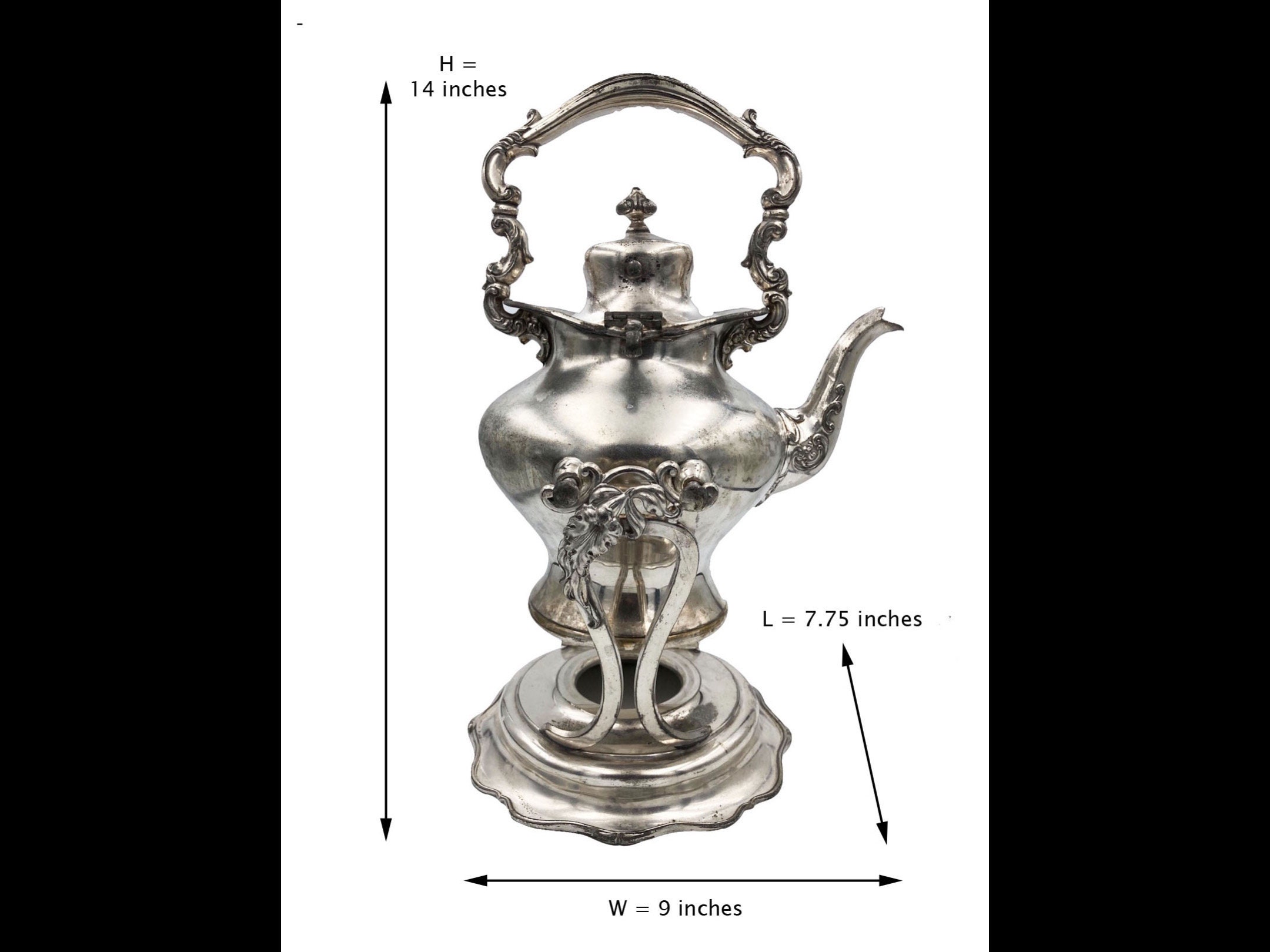 Antique Silver Tilting Tea Coffee Pot With Stand - Etsy