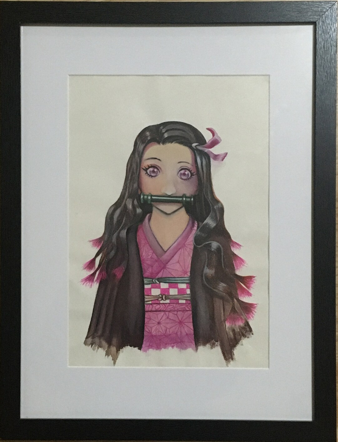 Nezuko Orginal Water Colour Painting - Etsy