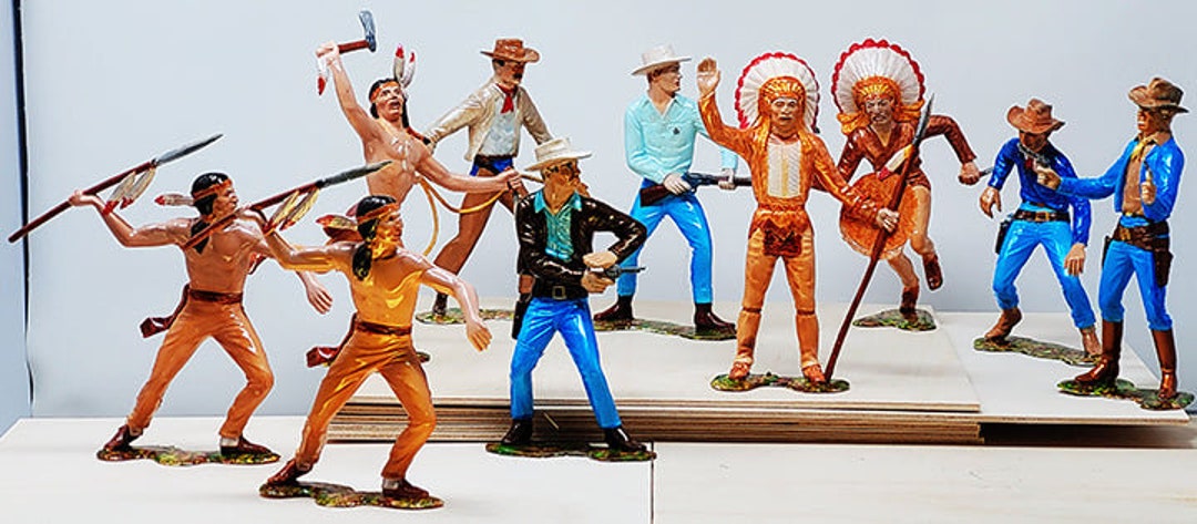 Hand-painted Marx Cowboys & Indians Collection Unique Vintage - Etsy