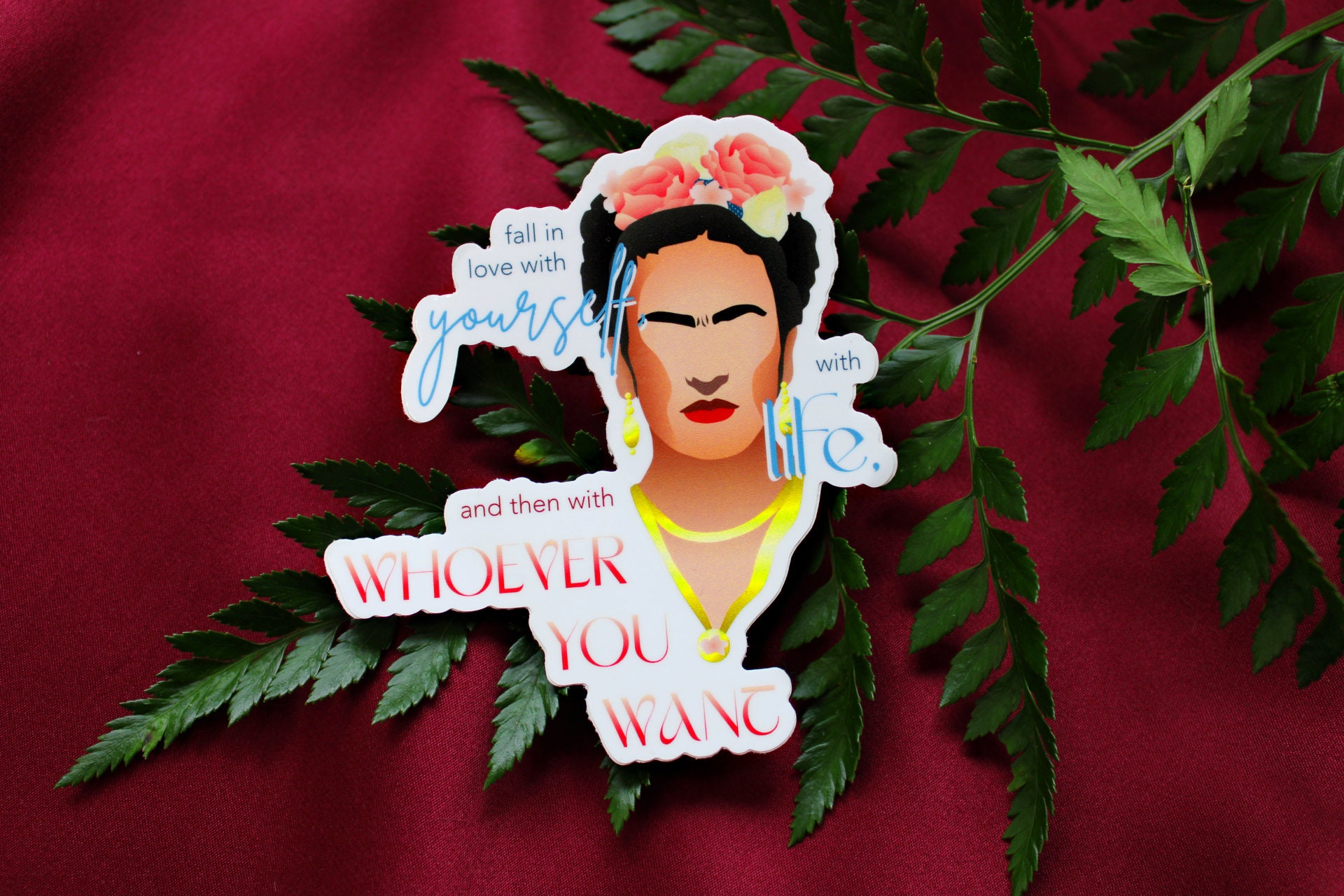 Frida Kahlo Vinyl Sticker Decal Waterproof - Etsy