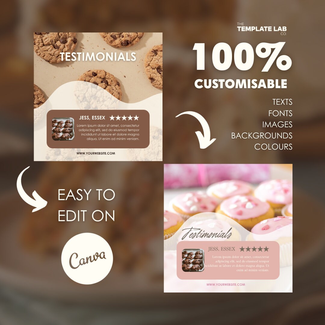 Bakery Dessert Insta Template Professional | Cafe Insta | Cake Business ...