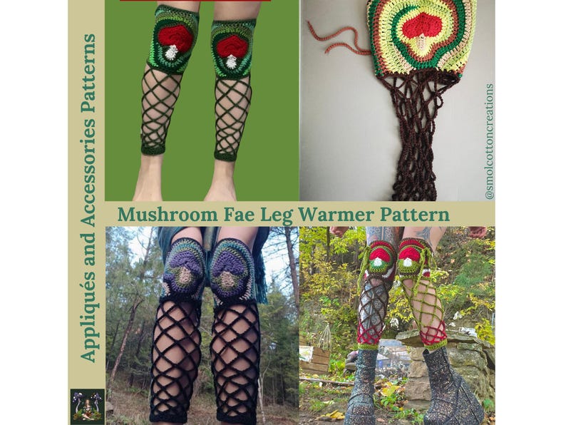 Mushroom Fae Leg Warmer Pattern - Etsy