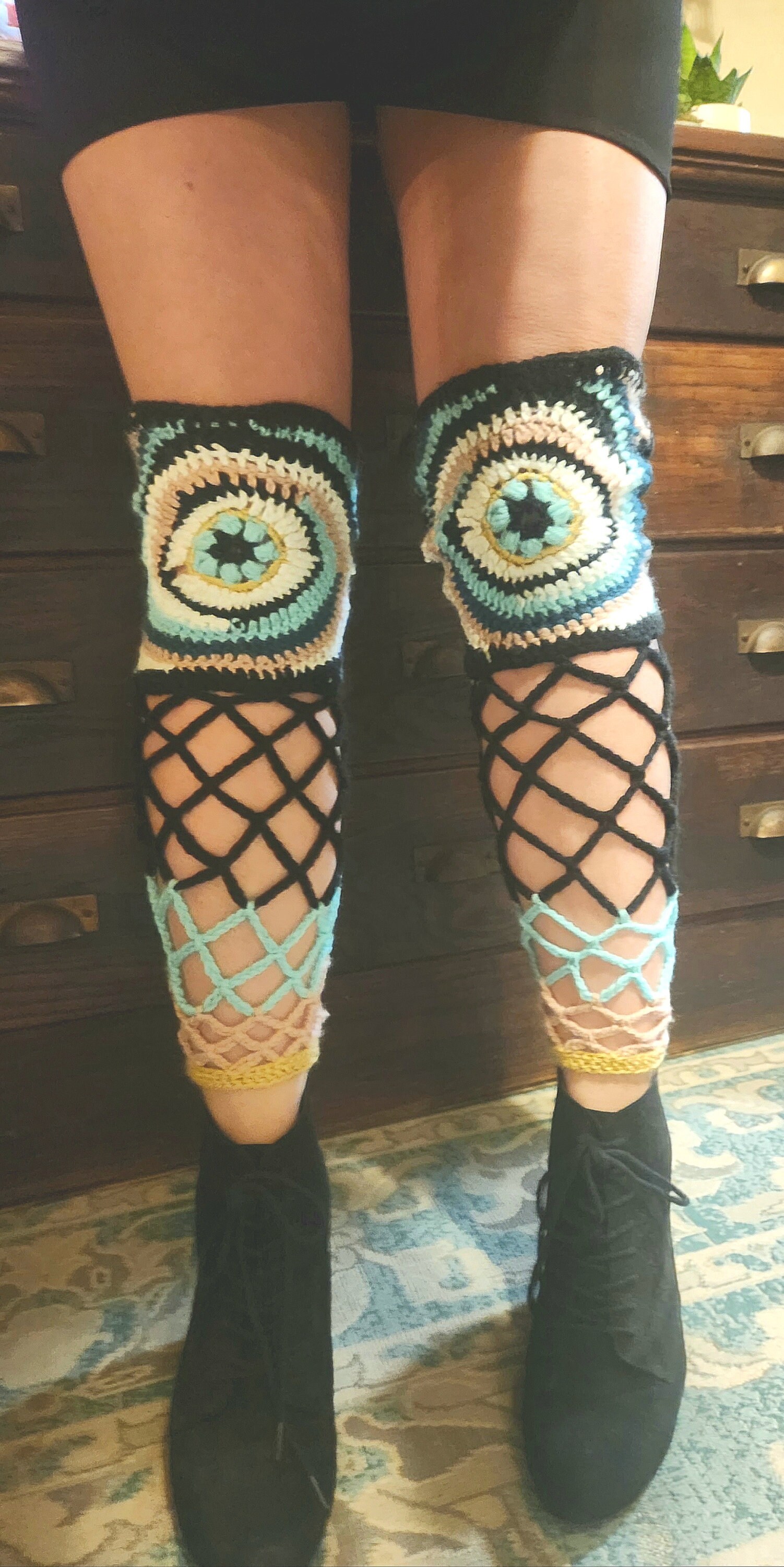 Third Eye Crochet Leg Warmer Pattern - Etsy
