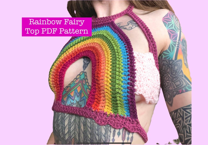 Rainbow Fairy Top PDF Pattern - Etsy