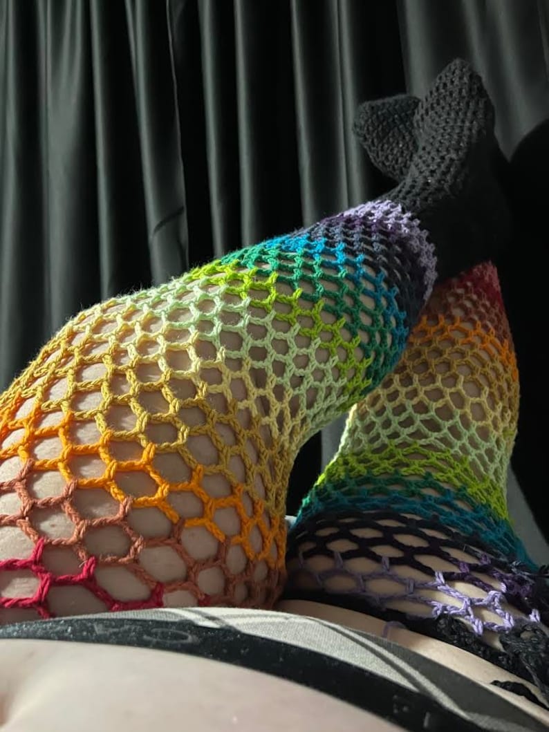 Wandering Fae Fishnet Stockings Crochet Pattern - Etsy