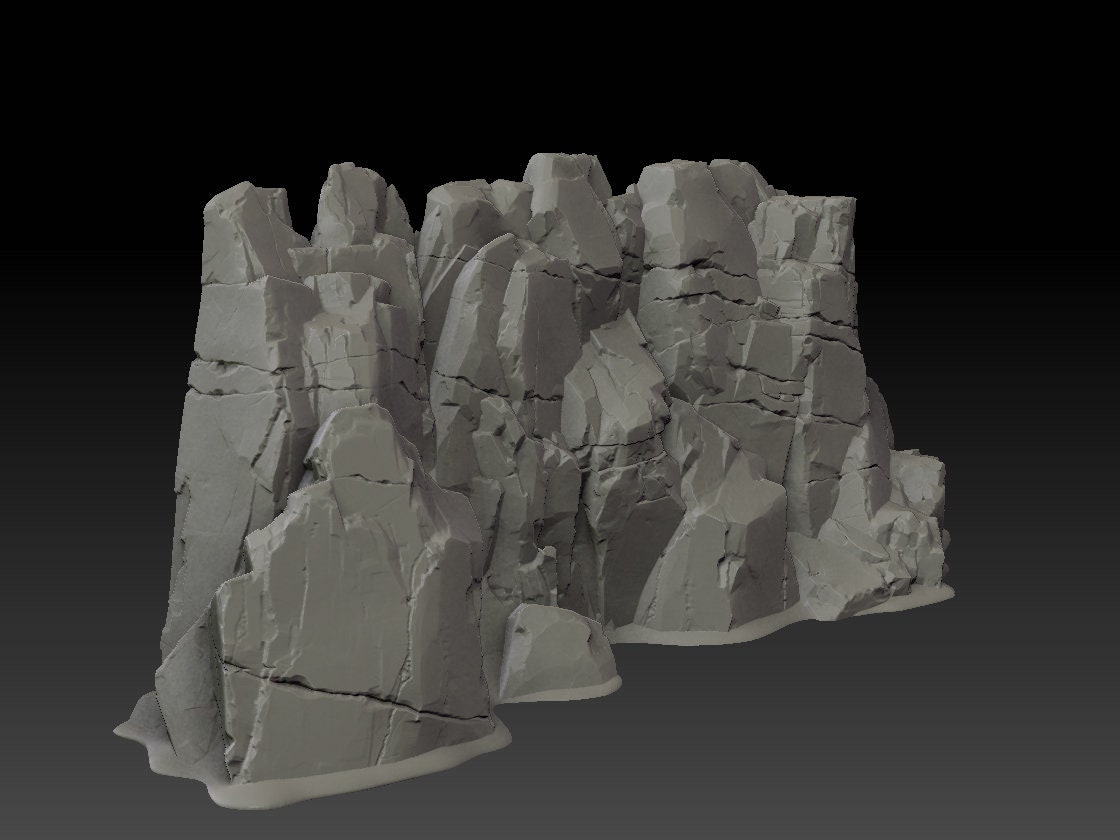 Stone Trove - Border Cliffs - Wargaming Terrain 28mm - Large Bundle Set ...