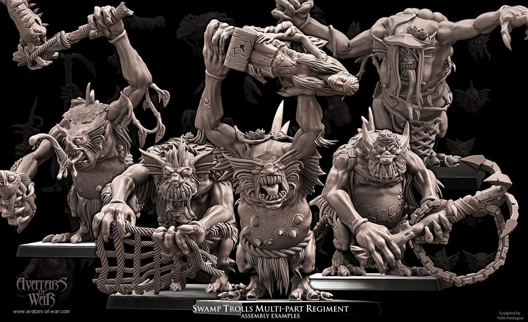 Avatars of War Swamp Trolls Fantasy / D&D custom Order - Etsy