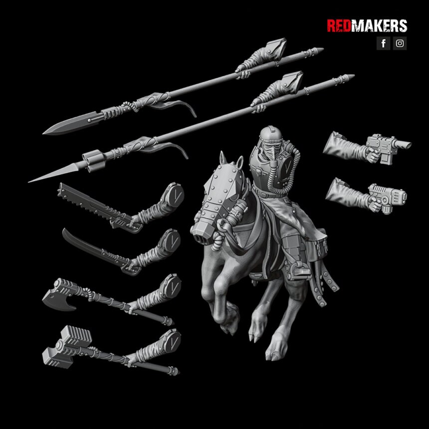 Red Makers Death Division Cavalry Dynamic Poses X5 custom Order - Etsy