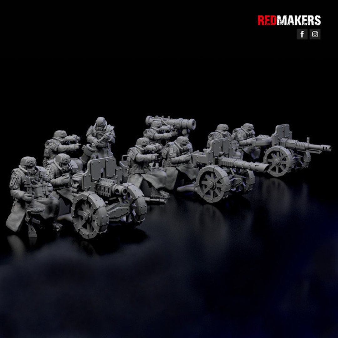 Red Makers - Ice Warriors Heavy Weapon Teams X3 (custom Order) - Etsy