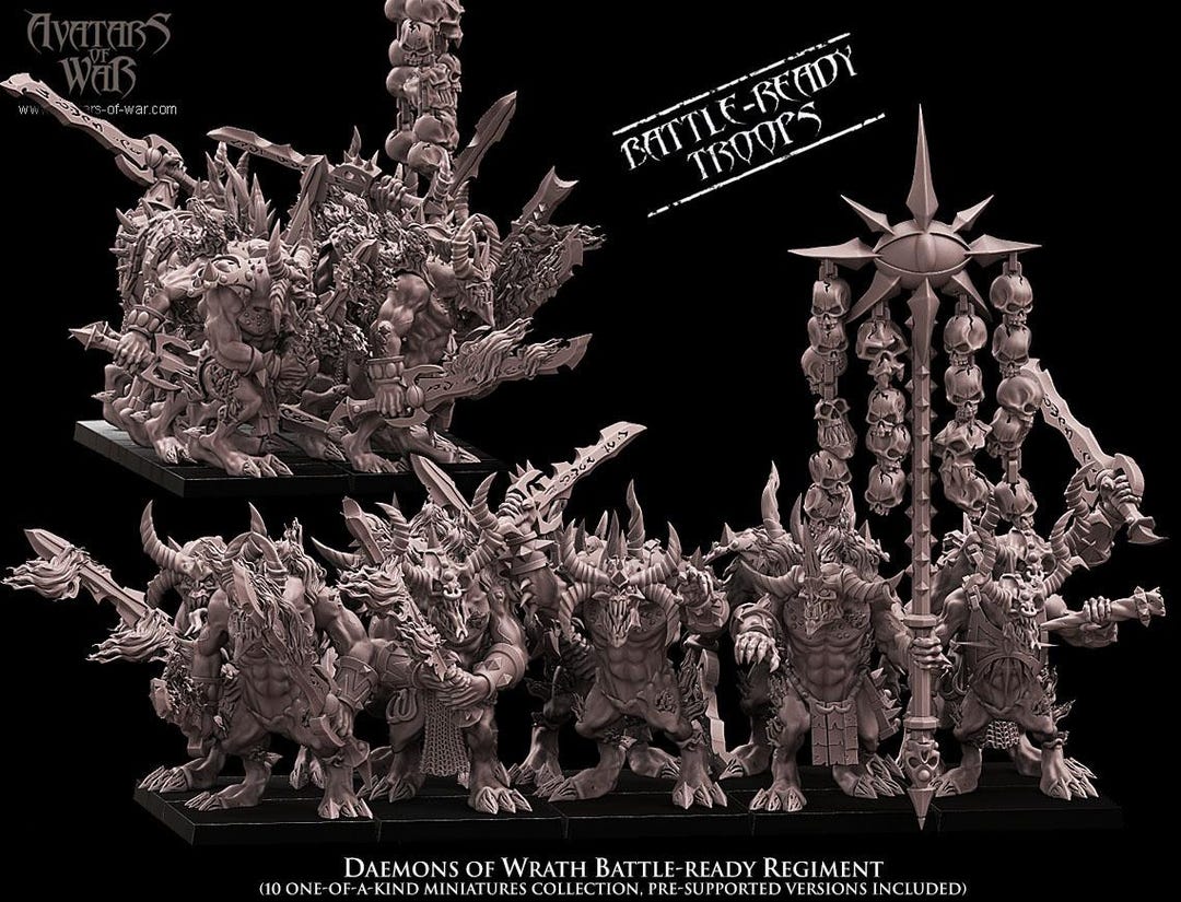 Avatars of War - Daemons of Wrath Regiment - Fantasy / D&D (custom ...