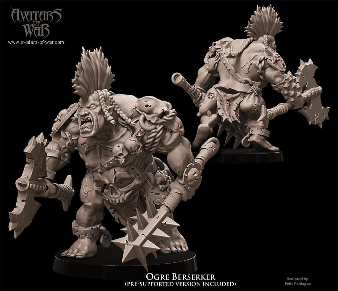 Avatars of War Ogre Berserker Fantasy / D&D custom Order - Etsy