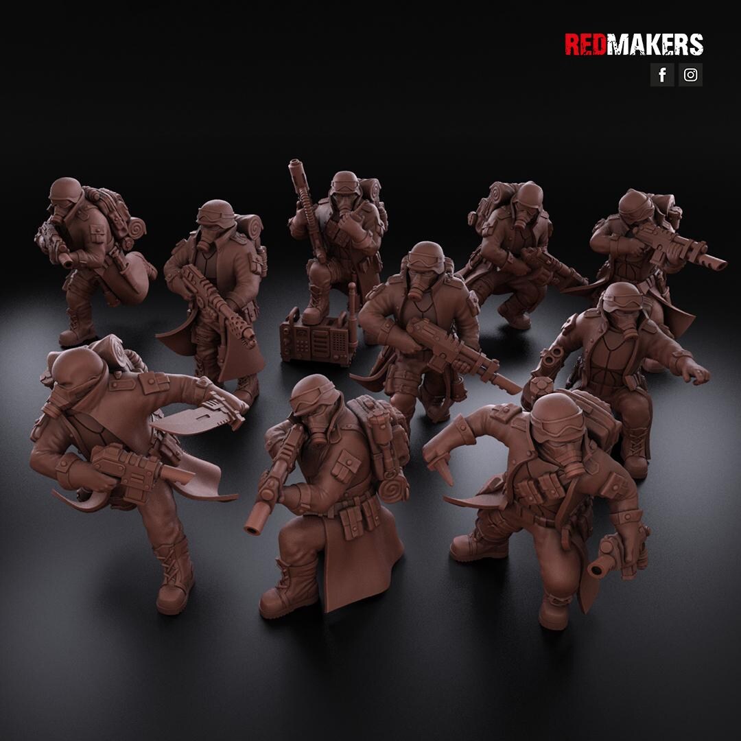 Red Makers - Steel Guard Squad X10 (custom Order) - Etsy