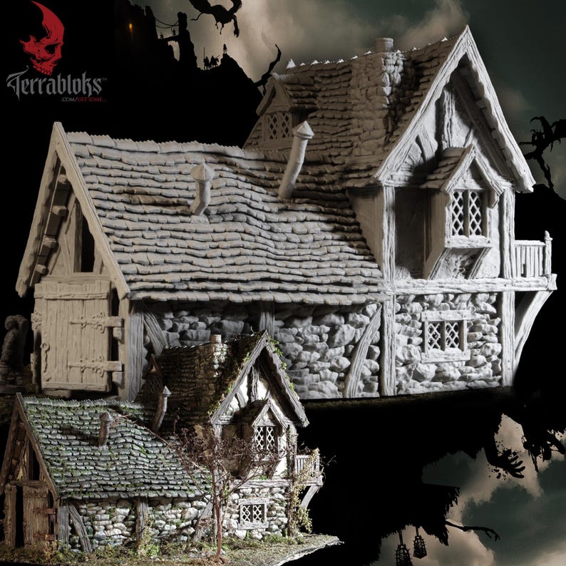 Fanny's Smoked Kipper House - Wargaming Terrain 28mm / 32mm - Printed ...