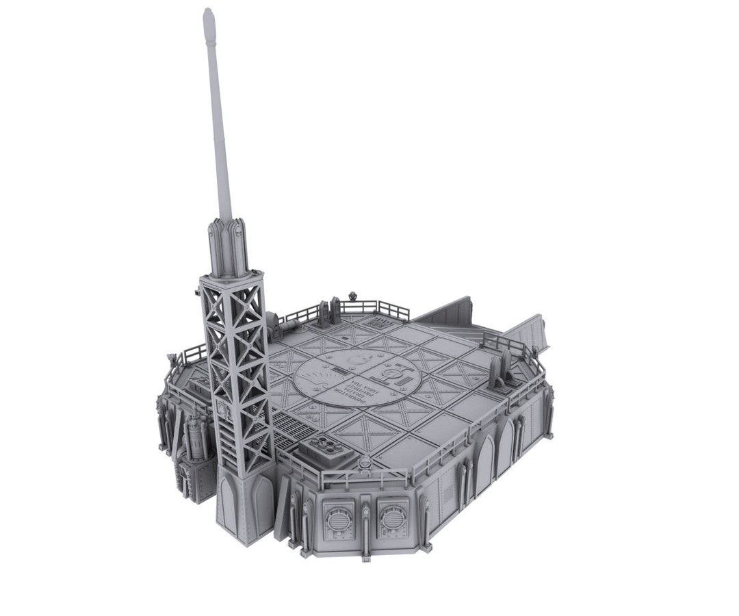 Landing Pad - Outpost 12 - Wargaming Terrain 28mm - Printed on FDM ...