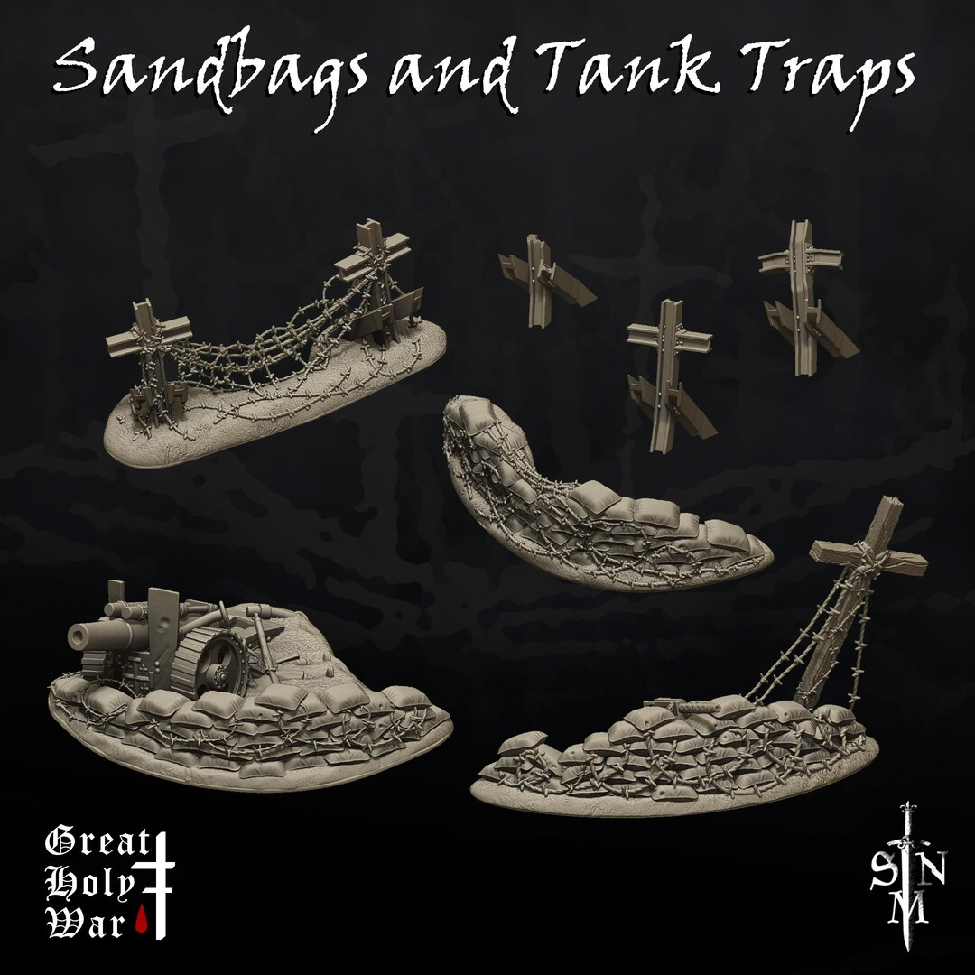 SNM - Sandbags and Tank Traps - (custom Order) - Etsy
