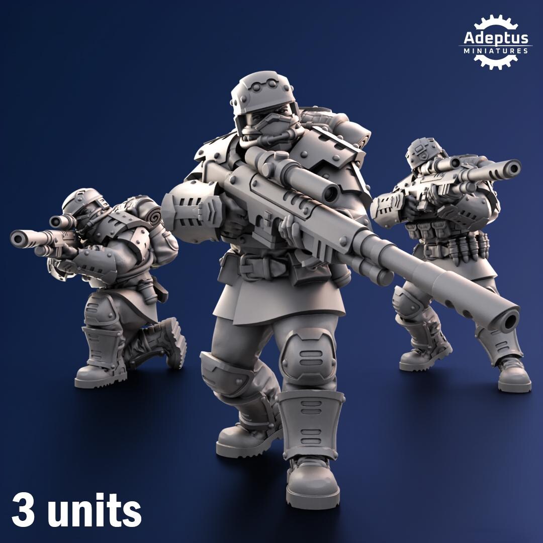 Adeptus Miniatures - Steelstorm Regiment Snipers (custom Order) - Etsy