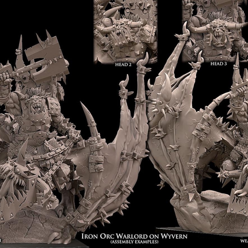 Black Orc Wyvern - Etsy UK