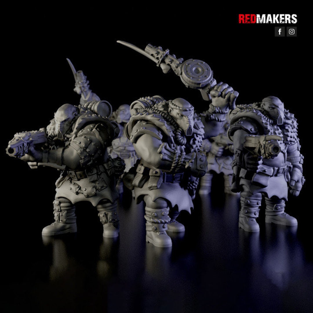 Red Makers - Abhuman Giant Squad X5 (custom Order) - Etsy