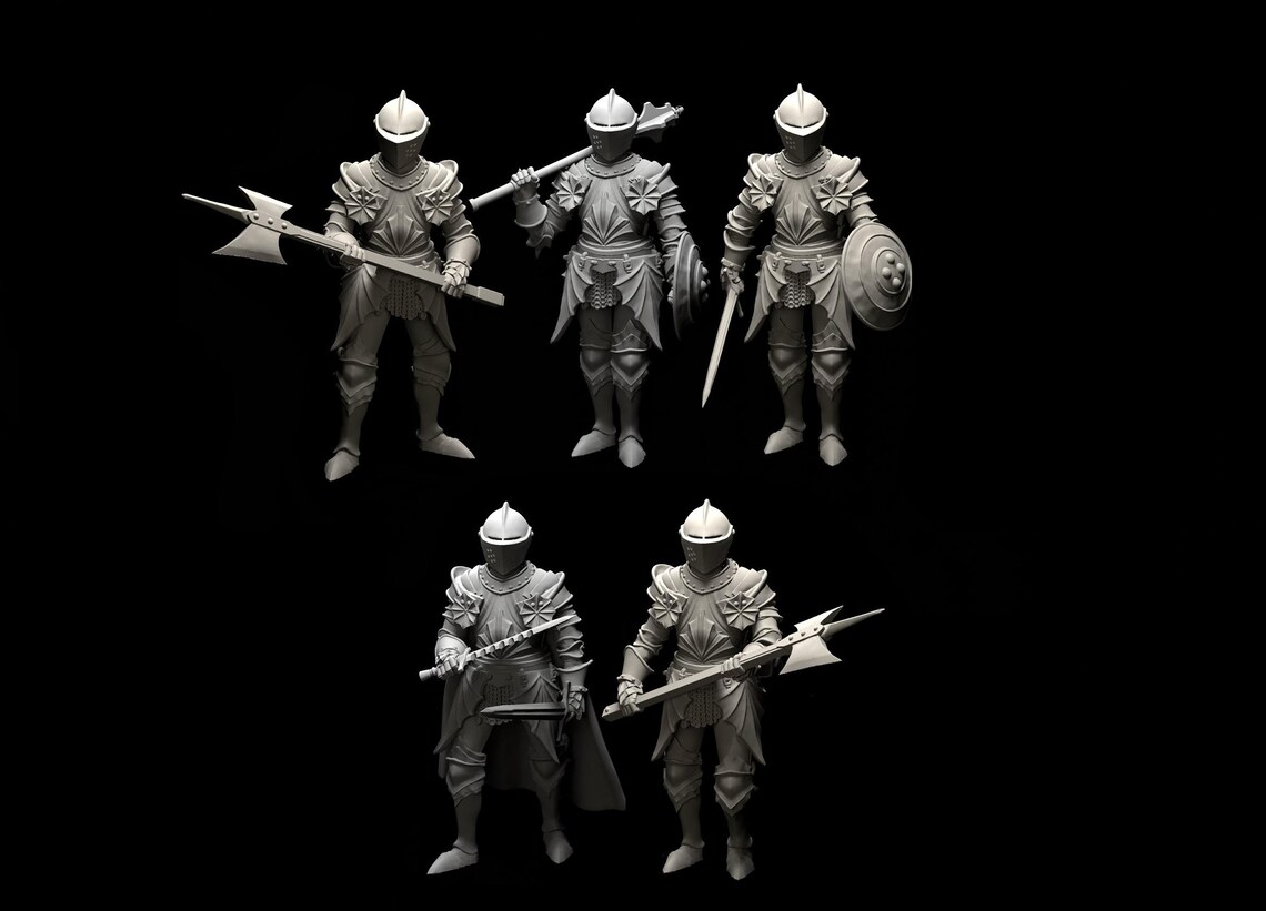 Saint Decent - Queens Guard Knights X5 - Trench Designer (custom Order ...