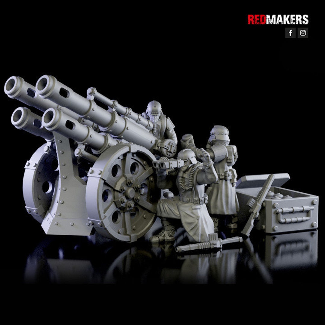 Red Makers - Death Squad Quattro Cannon Heavy Artillery (custom Order ...