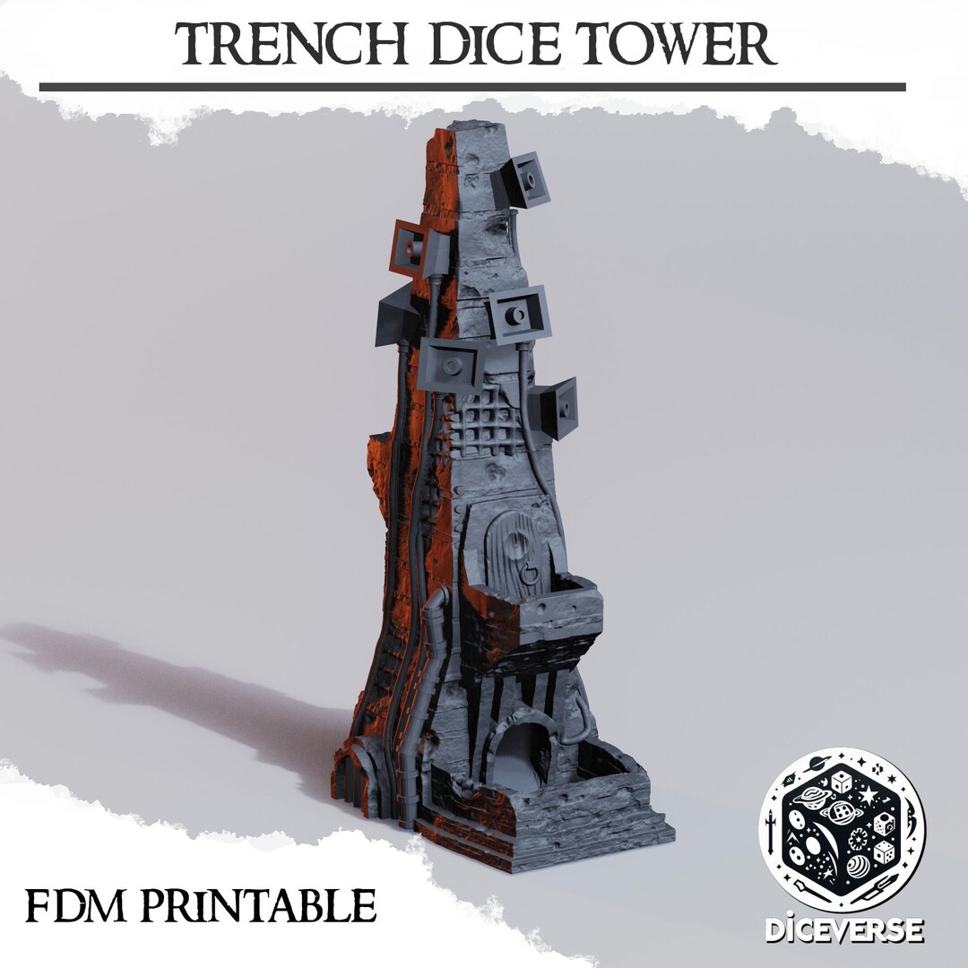 Diceverse - Trench Terrain: Trench Dice Tower - (custom Order) - Etsy