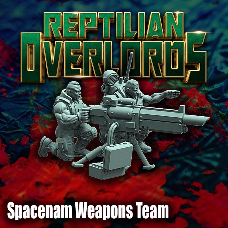 Spacenam - Heavy Weapon Teams X3 - Reptilian Overlords (custom Order ...