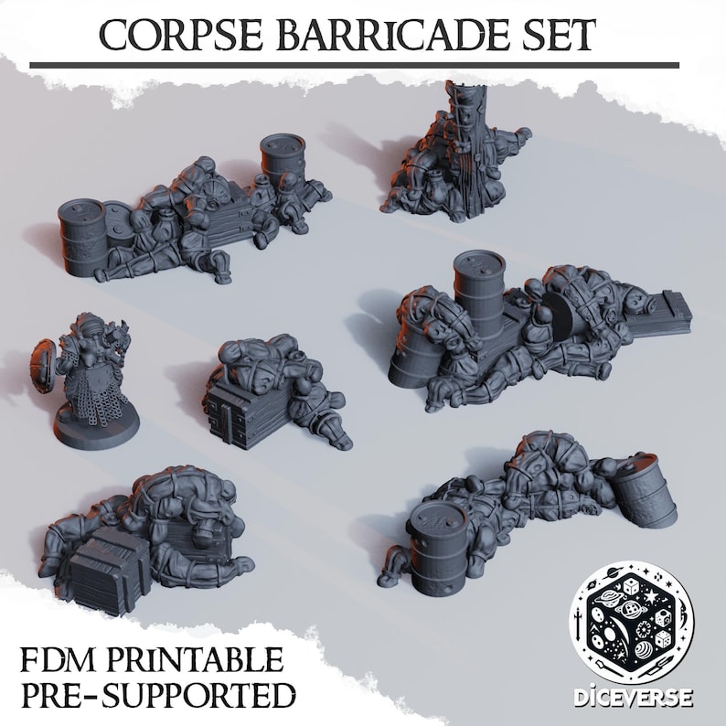 Diceverse - Trench Terrain: Corpse Barricade Set - (custom Order) - Etsy