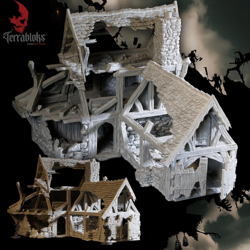 Fanny's Smoked Kipper House - Wargaming Terrain 28mm / 32mm - Printed ...