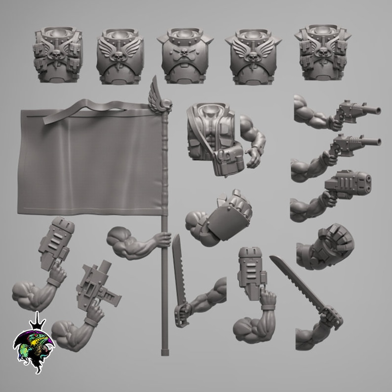 Spacenam - Command Squad Upgrade Set - Reptilian Overlords (custom ...