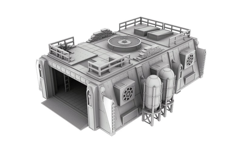 Supply Depot - Outpost 12 - Wargaming Terrain 28mm - Printed on FDM ...