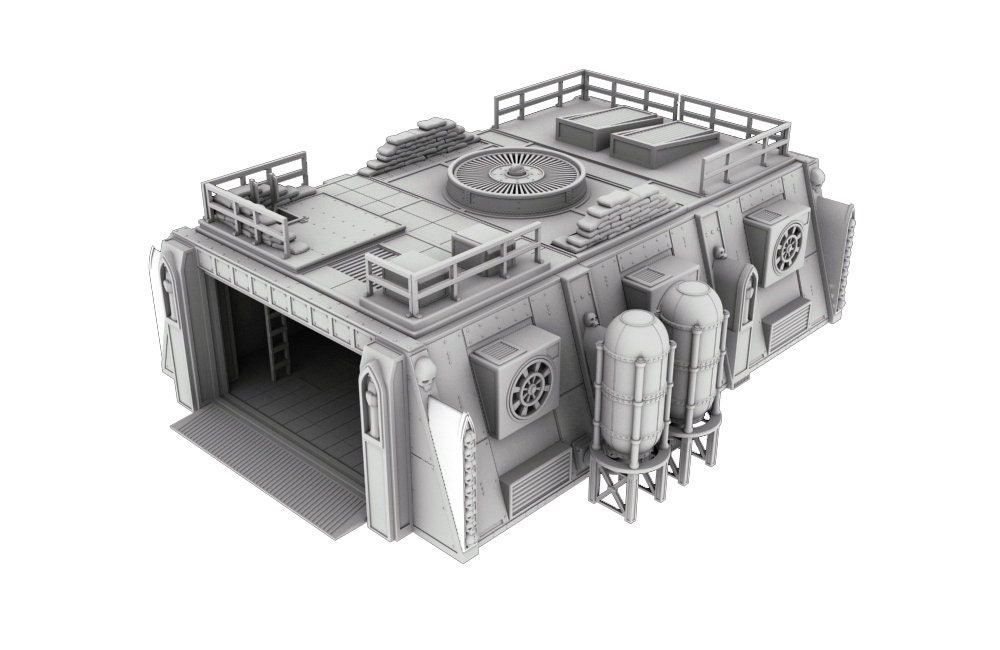 Supply Depot Outpost 12 Wargaming Terrain 28mm Printed on FDM Bambu Lab ...