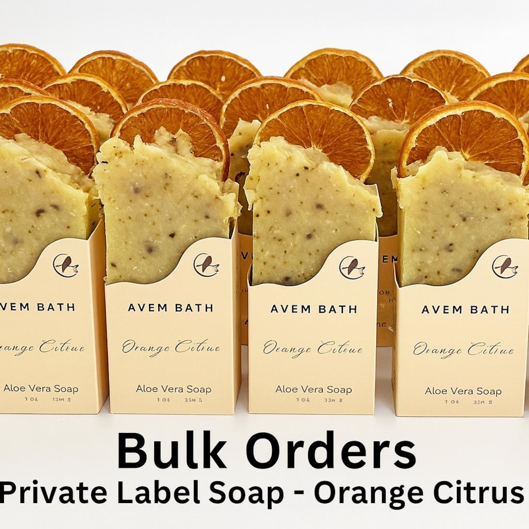 Wholesale Private Label Soap Bulk Soap ORANGE Citrus Soap Cold Process ...